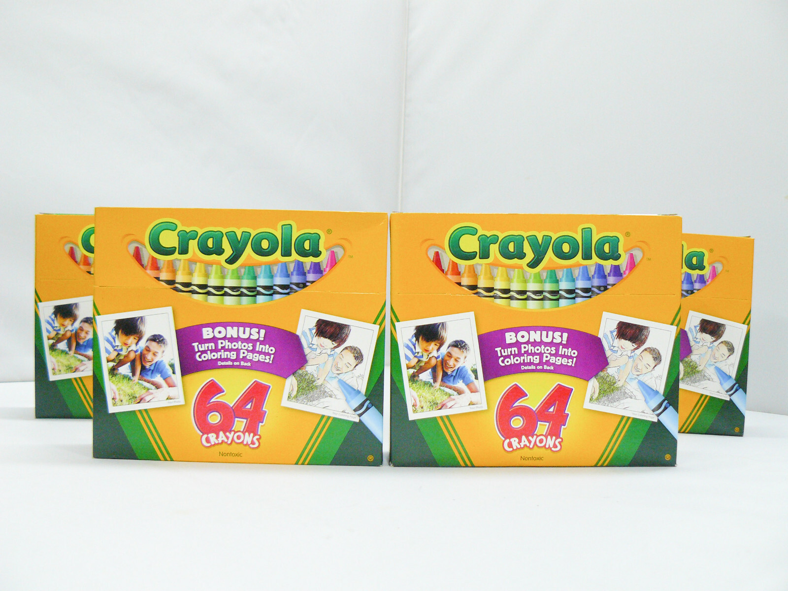 Crayola - 64 Ct Crayon Pack With Crayon Sharpener - 4 Boxes | eBay