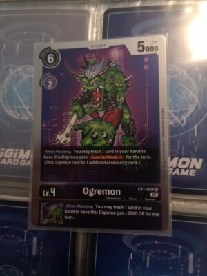Ogremon Digimon Card Game English Ex1-059 | eBay