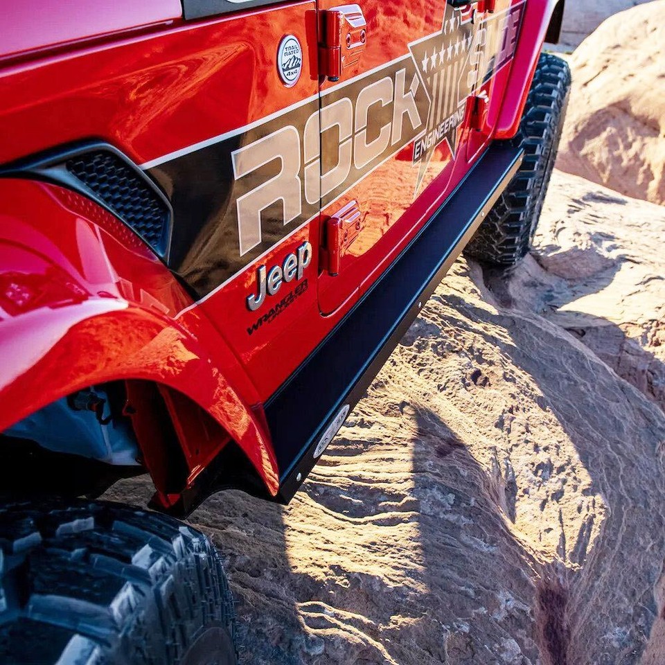 2018-2023 Jeep JL Wrangler 4-Door Rock Slide Engineering 3rd Gen Step ...