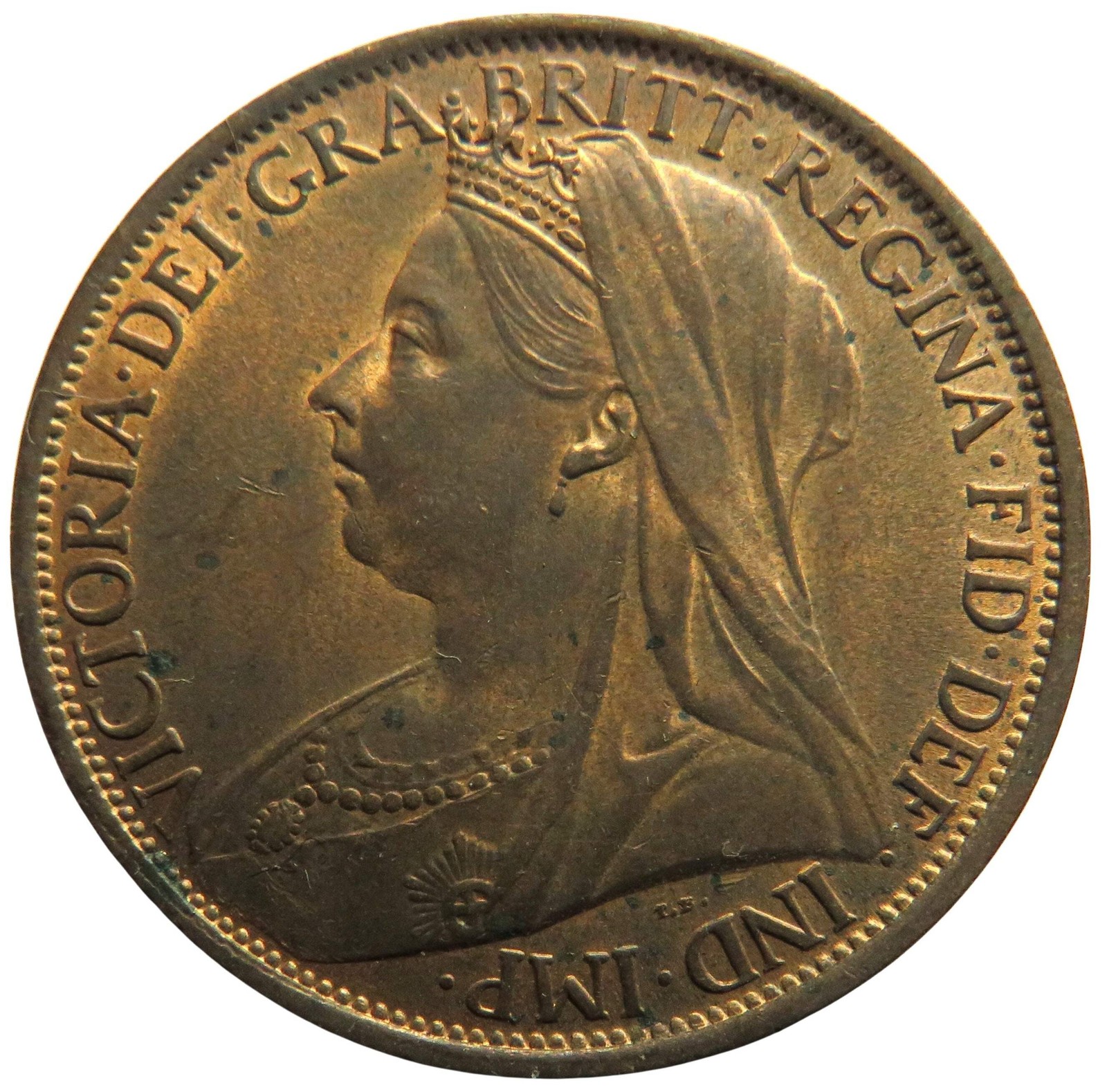1900 Queen Victoria One Penny Coin In High Grade - Great Britain | eBay UK