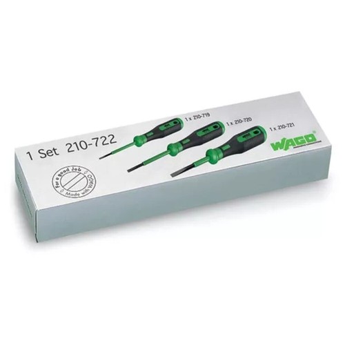 WAGO 210-722 Operating tool set with partially insulated shaft ...