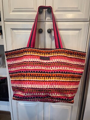 VERA BRADLEY LARGE FAMILY TOTE IN RIO SQUIGGLE PATTERN - UNUSED | eBay