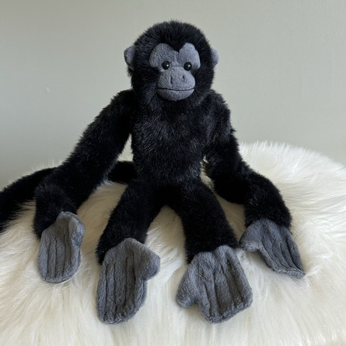 Small of the Wild Black & Grey Hanging Monkey Plush Stuffed Animal ...