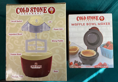 NEW Cold Stone Creamery Ice Cream Maker & Waffle Maker,Make Both in ...