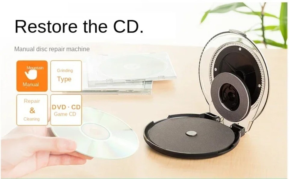 Disc Repairer CD/ DVD Data Sheet Repair Scratch Scratch Repair Machine ...