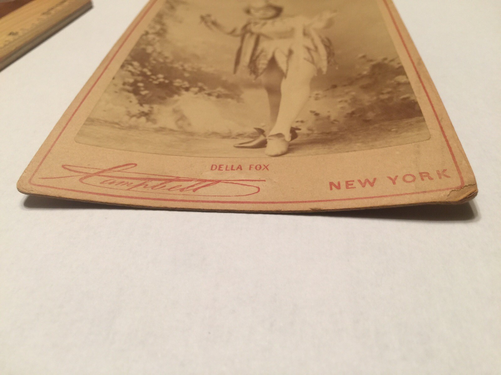 1890 Campbell Tobacco Cabinet Card Della Fox Jester Photo Singer ...