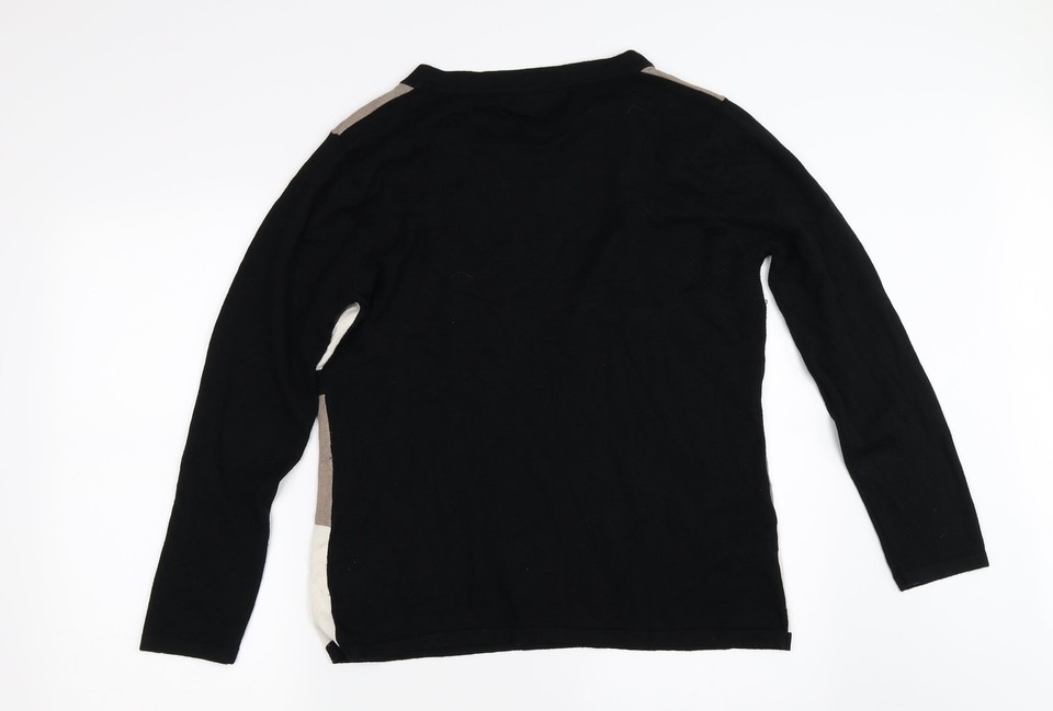 ALEXARA Womens Black Roll Neck Viscose Blend Jumper Size L | eBay UK