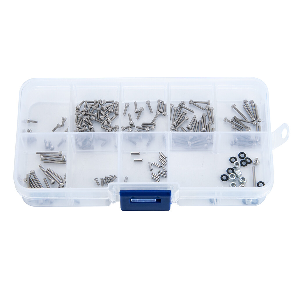 186Pcs For Axial SCX24 1/24 RC Crawler Stainless Steel Screws Pins Kit ...