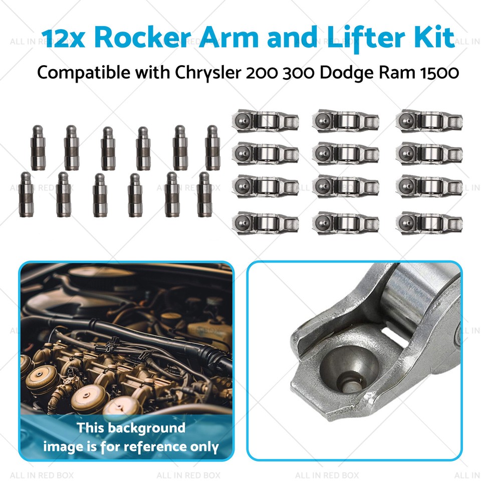 12x Rocker Arm and Lifter Kit Suitable for Dodge Ram 1500 Chrysler 200 ...