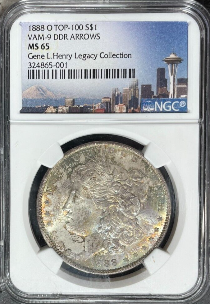 1888 O VAM 9 NGC MS 65 MORGAN SILVER DOLLAR~GENE L HENRY LEGACY ...
