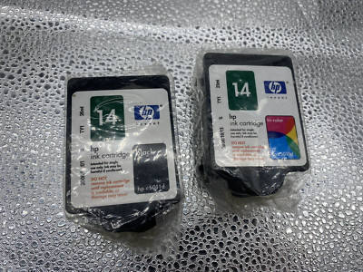 HP Ink Cartridge 14 Tri-Color and Black Sealed | eBay