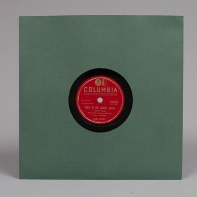 100 - 78 RPM 10" Antique Green Paper Record Sleeves Acid Free 32# FREE ...