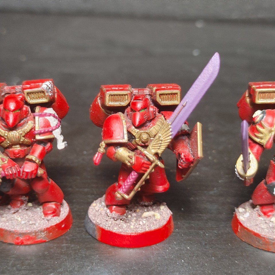 5x Firstborn Blood Angels Assault Marines Warhammer 40k Space Marines ...