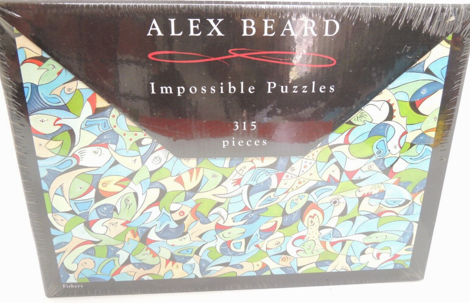 Alex Beard Impossible Puzzle Fishery 315 Pieces 25" x 17 1/2" New in ...