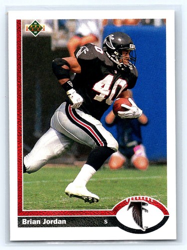 1991 Upper Deck #596 Brian Jordan Football Atlanta Falcons | eBay