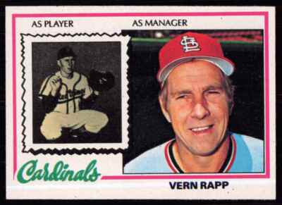 1978 Topps Vern Rapp Rookie St. Louis Cardinals #324 | eBay