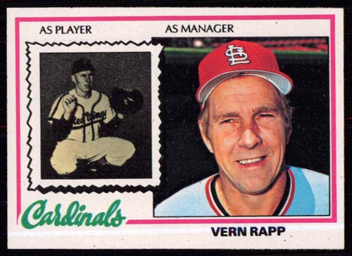 1978 Topps Vern Rapp Rookie St. Louis Cardinals #324 | eBay