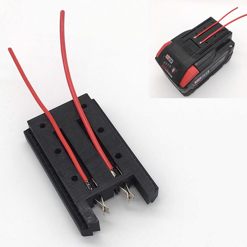 For Milwaukee M28 28V Battery Adapter Convert to Dock Power Connector ...