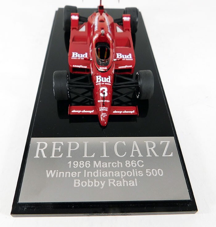 BOBBY RAHAL MARCH 86C BUDWEISER INDY 500 WINNER RACE CASE 1:43 ...