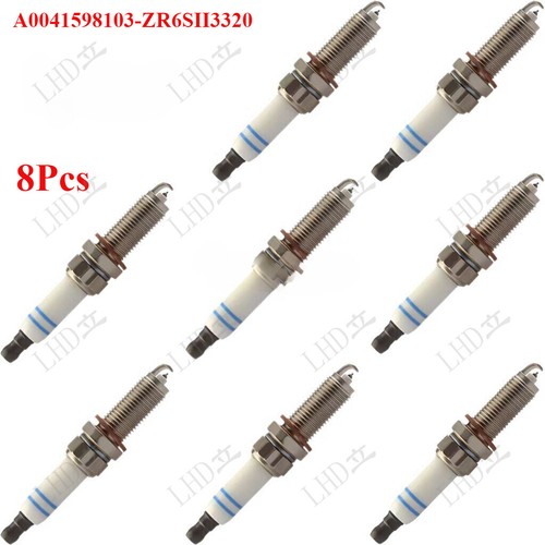 8 Pcs A0041598103 ZR6SII3320 Spark Plugs For Mercedes Benz New | eBay