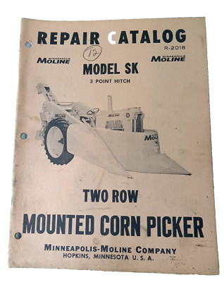Antique & Vintage Manuals - Mounted Corn Pickers
