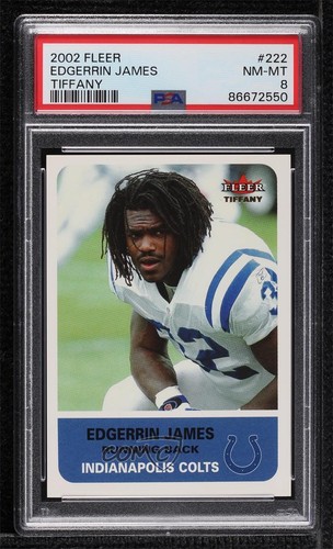 2002 Fleer Tradition Tiffany /225 Edgerrin James #222 PSA 8 HOF | eBay