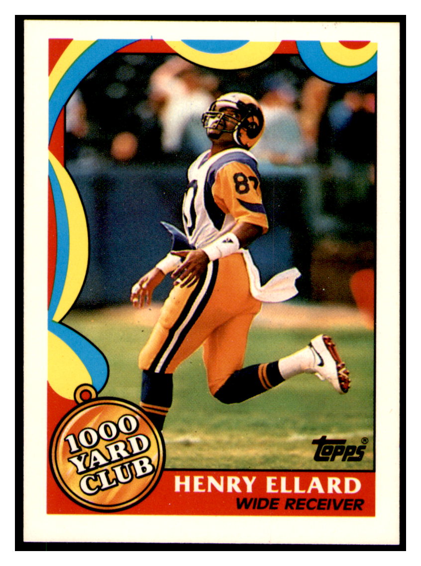 1989 Topps 1000 Yard Club Henry Ellard #4 Los Angeles Rams (b) | eBay