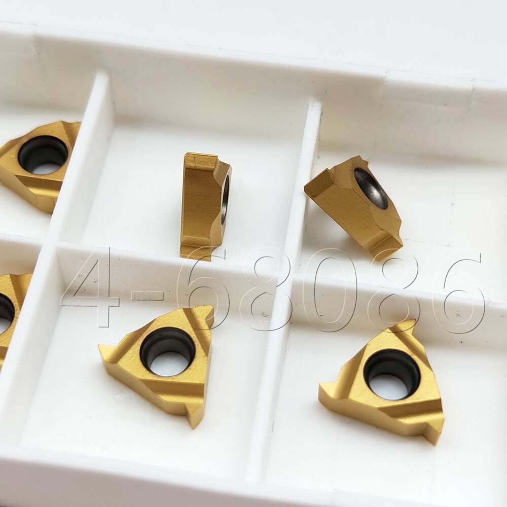 20PC 11ER 1/4 A60 LDC Carbide Insert 0.5~1.5mm Pitch Thread Insert 11ER ...