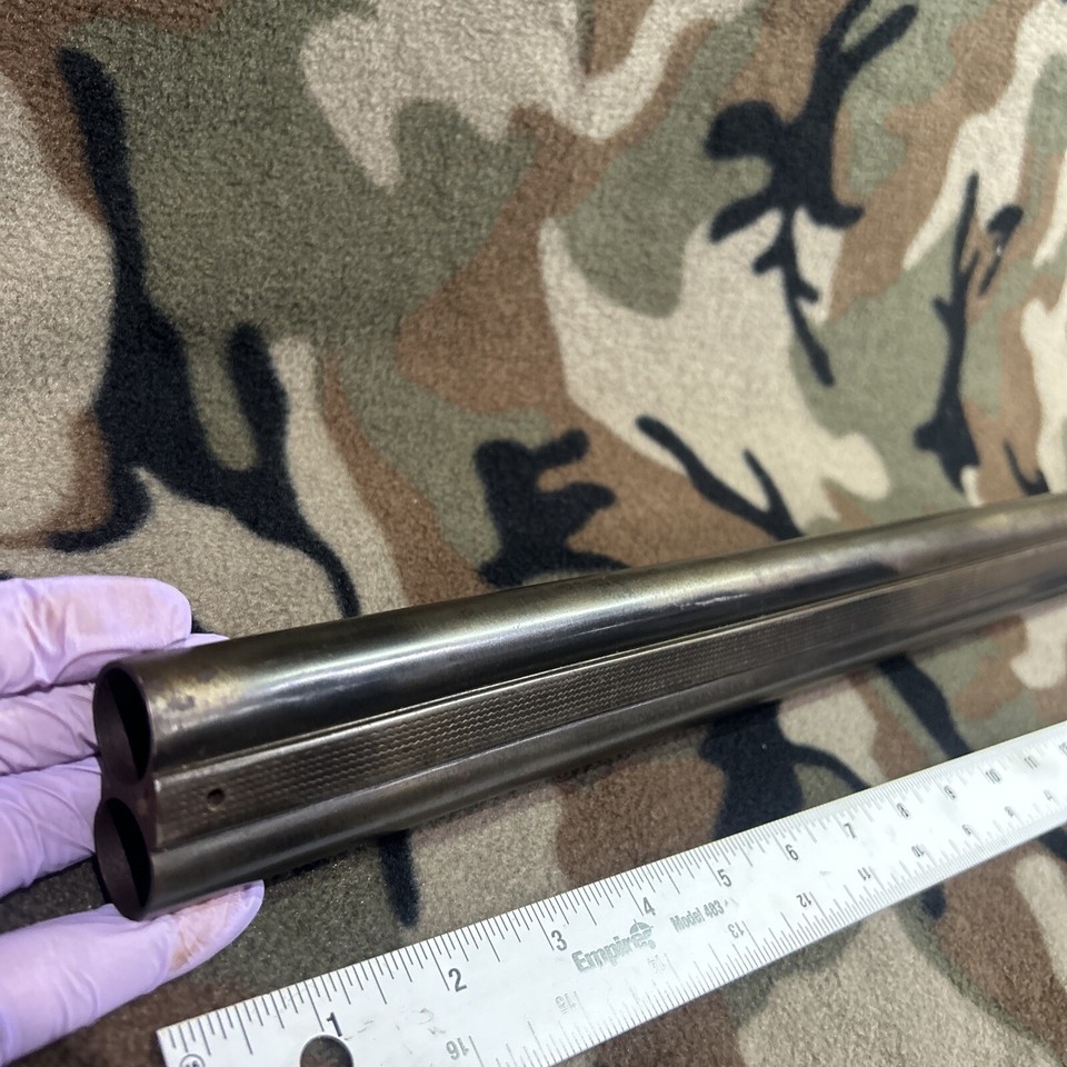 Parker Double Barrel 12ga Belgium Fine Damascus Finish Shotgun Barrel ...