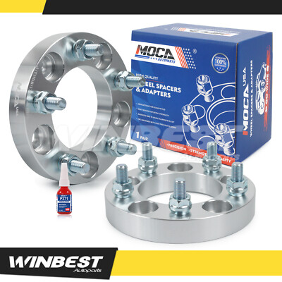 2Pc 5x4.75 Wheel Spacers M12x1.5 87.1mm 1 Inch Spacers for Chevy ...