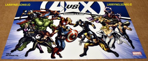 AVENGERS VS X-MEN LITHOGRAPH POSTER AVSX LITHO AVX WOLVERINE HULK ...