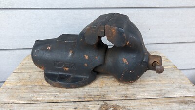 York bullet vise 54 lb 6" jaw blacksmith vintage wilton type ...