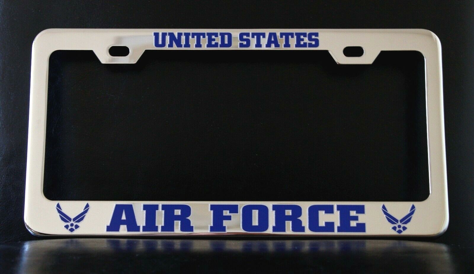 UNITED STATES AIR FORCE License Plate Frame, Custom Made of Chrome ...