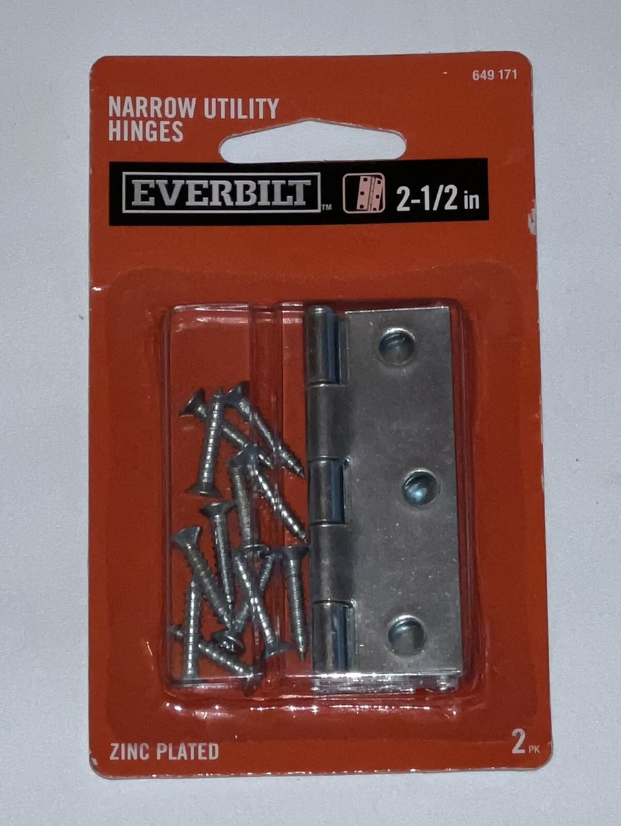 Everbilt 2 In X 2 In Satin Brass Narrow Utility Hinge