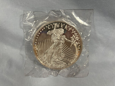 1991 Liberty 1 Kilo Giant Silver Round 1000 grams Fine Silver Hard to ...