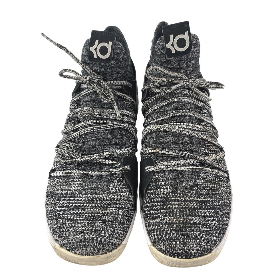 Nike Zoom KD 10 Oreo Men's Black Low Top Athletic Running Sneakers ...