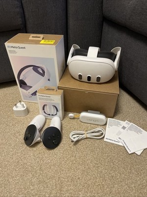Meta Quest 3 512GB + Elite Strap + Controllers + Box - Excellent ...