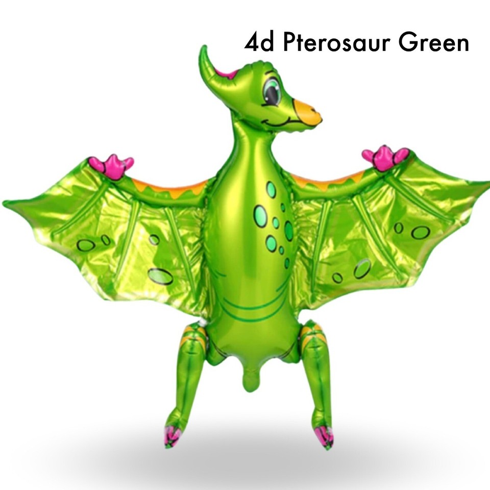 4D DINOSAUR FOIL Balloons Helium Baloon Jungle Birthday Children Party ...