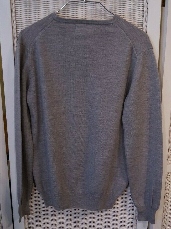JASPER CONRAN Men’s Merino Wool Jumper M 38″ Chest Grey Sweater | eBay