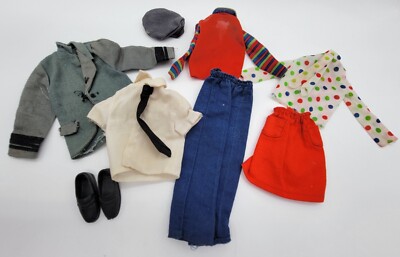 Vintage 1973 Barbie Get Ups N Go Outfit #7703 & #7707 United Airlines ...