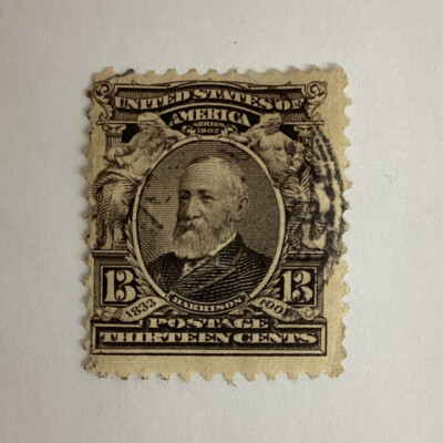 US Postage Stamp 13 Cents Scott #308 ? Benjamin Harrison 1902 | eBay