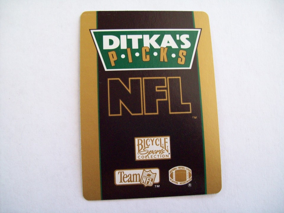 JAY NOVACEK DALLAS COWBOYS 1993 DITKA'S PICKS PLAYING CARD NFL FOOTBALL ...