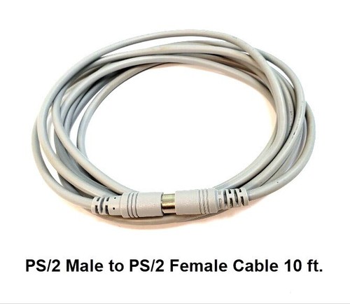 10 ft. PS/2 Male Keyboard Mouse Extension to PS/2 Female CABLE Gray | eBay