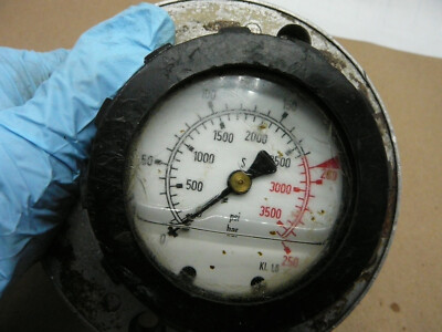 LOT OF 2 PRESSURE GAUGES 0-3500 PSI 0-250 BAR KI.1.6 | eBay