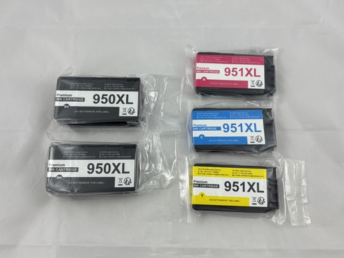 5 PK 950XL 951XL Inks for HP Officejet Pro 8100 8610 8615 8620 8630 ...