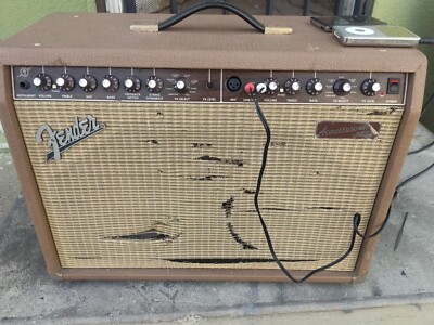 Fender Acoustasonic Junior DSP Acoustic Guitar Amp w/Effects Brown | eBay