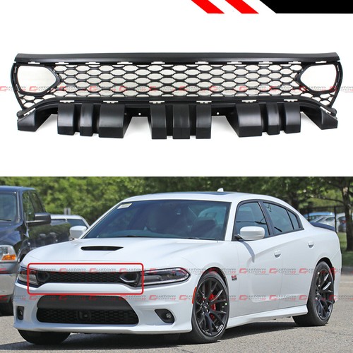 FOR 2015-2023 DODGE CHARGER RT SCAT PACK SRT STYLE FRONT MESH GRILLE W ...