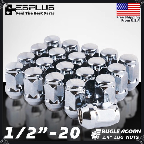 20 Jaguar Universal Lug Nut 1/2-20 Chrome 1.4" Fit 1968-2008 XJ/ 1996 ...