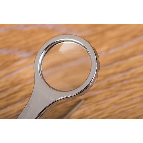 Tweezer With Magnifier Glass (QS128) Round Tip Great for First Aid ...