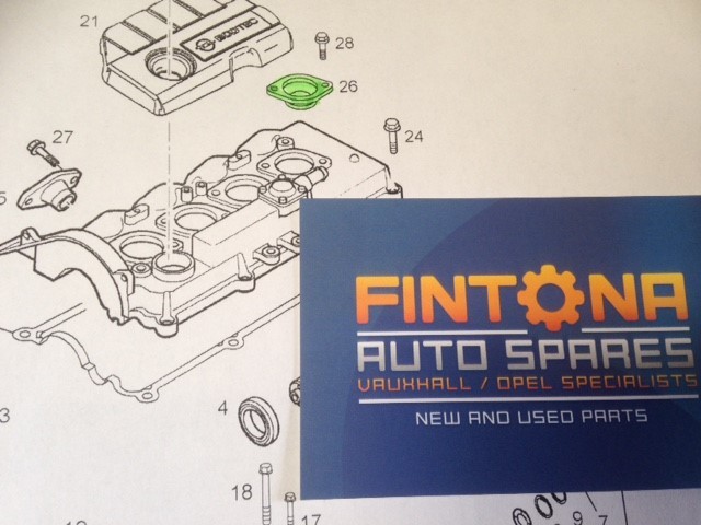 Astra Corsa Meriva Z17DTL Z17DTH Upper Injector Cover Seal Gasket ...